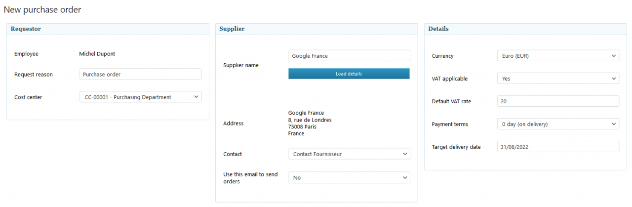 Procure to pay : purchasing management software - My Intranet HRIS